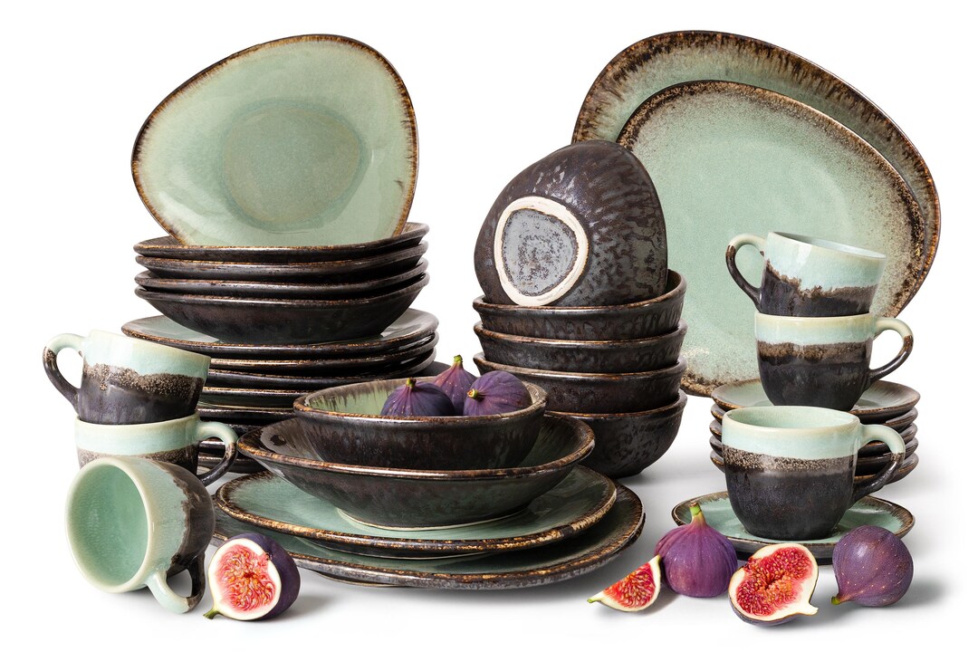 KONSIMO - Dinnerware Set - PRIMA - Table Service - Ceramic - 36-piece ...