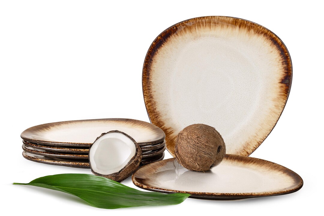 KONSIMO - Dinnerware Set - PRIMA - Plate Set - Ceramic - Dinner Plates ...