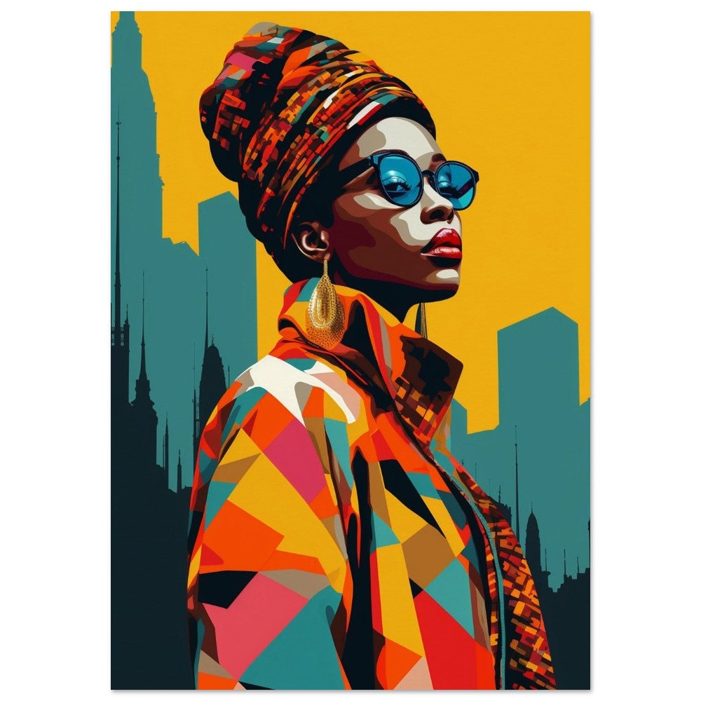 Premium African Art Poster African Art Nigerian Art Print Museum-grade ...