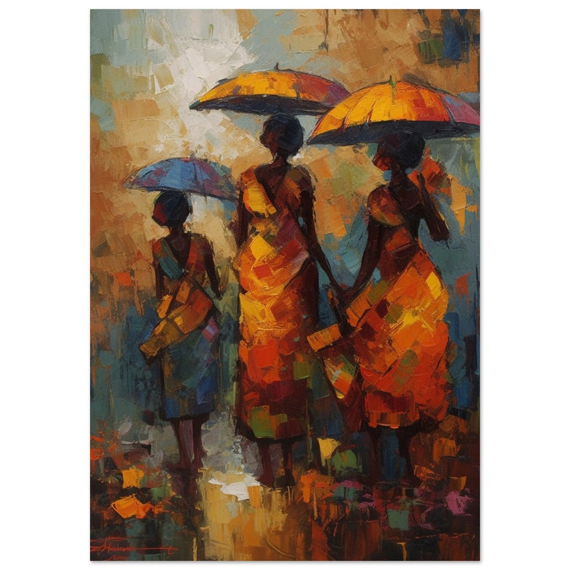 Modern African Art Print | Modernist Art | African Art | Watercolour ...