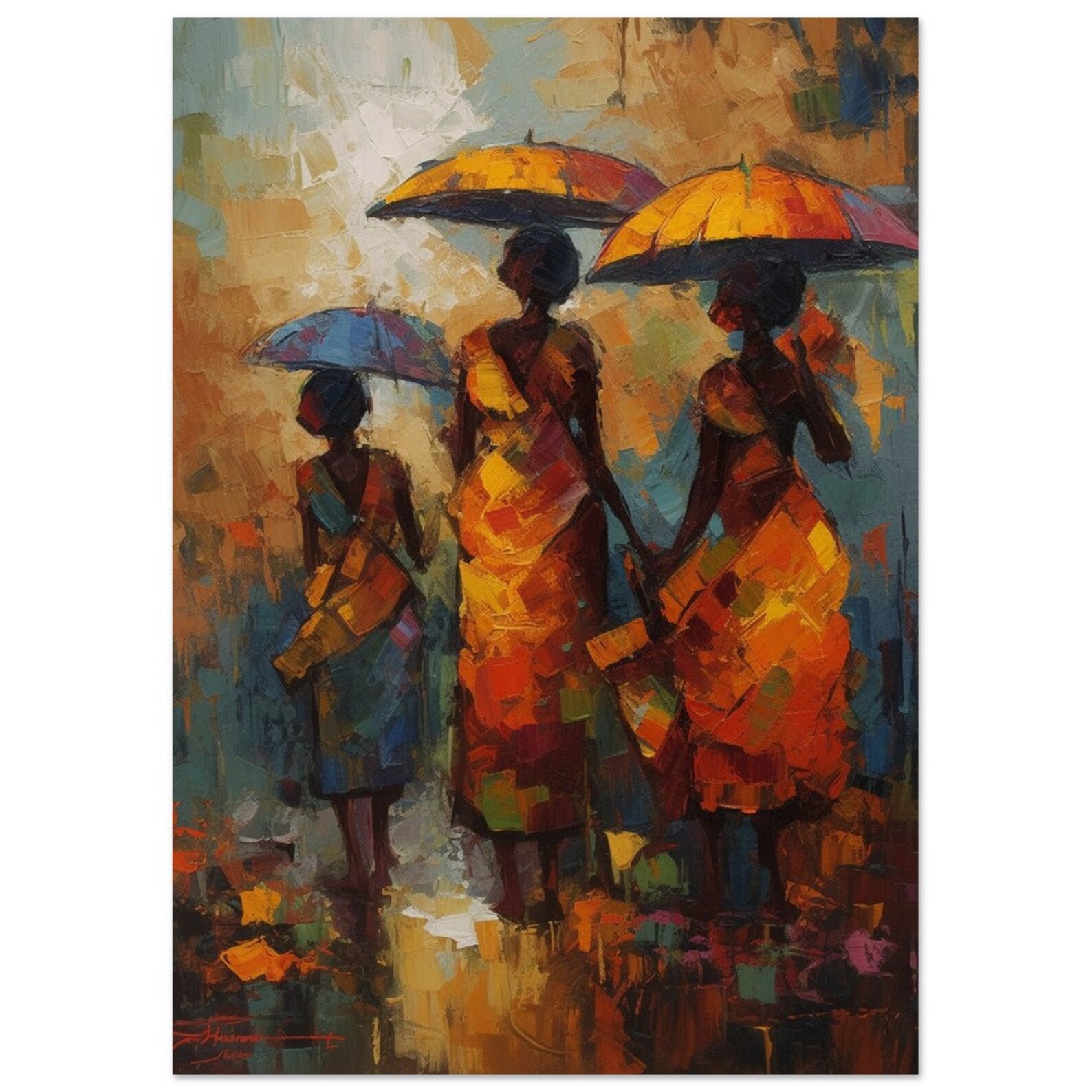 Modern African Art Print | Modernist Art | African Art | Watercolour ...