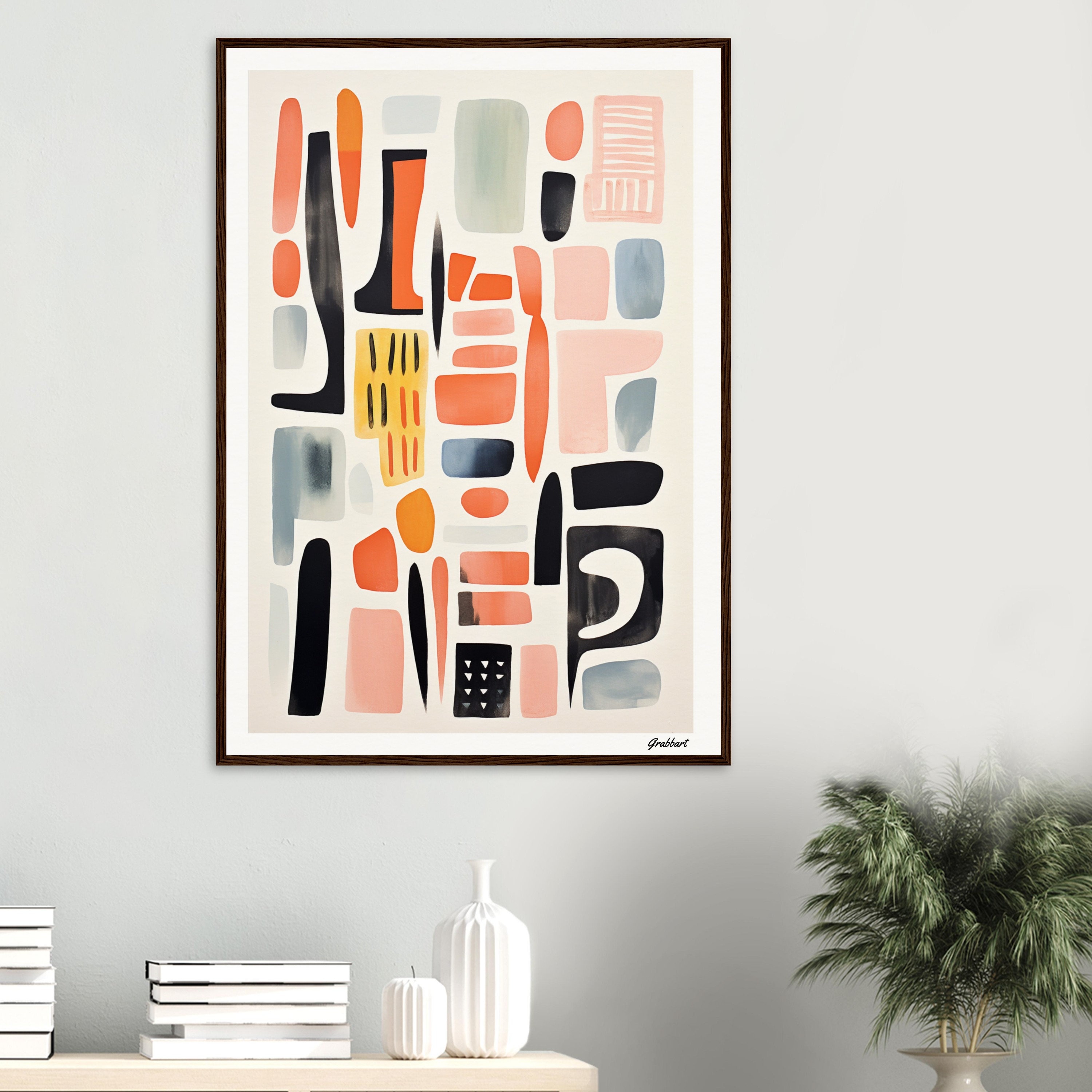 Abstract Modern Colourful Art Print Modern Art Design Contemporary ...