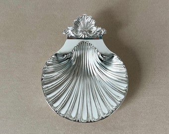 Silver Plated Shell Dish by Grenadier - Clam Shell Serving Bowl ...