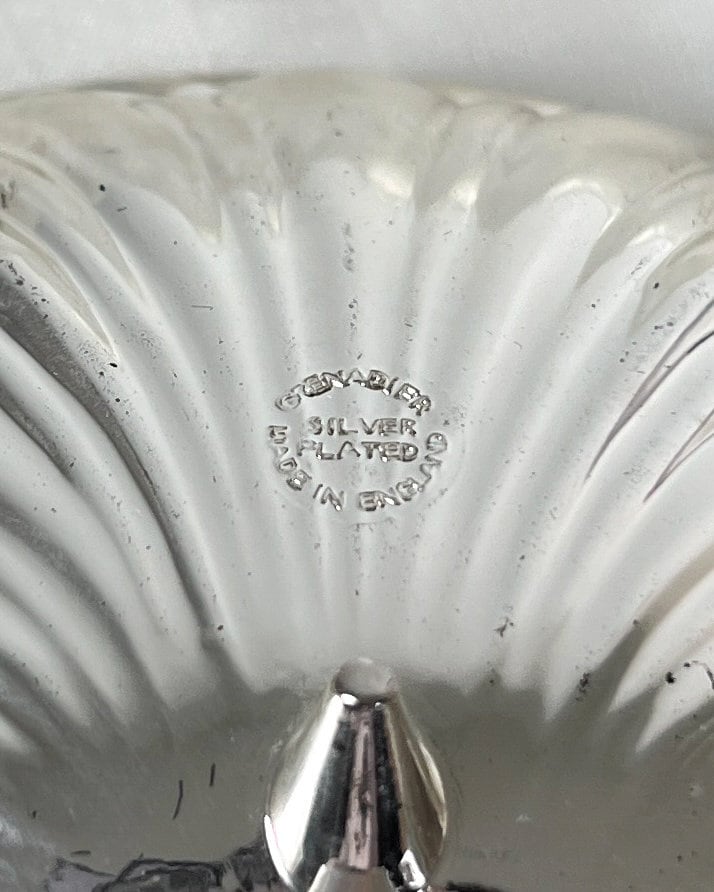 Silver Plated Shell Dish by Grenadier Clam Shell Serving Bowl Scallop ...