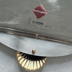 Italian Stainless Steel Tray With Gold Shell-shaped Handles by ...