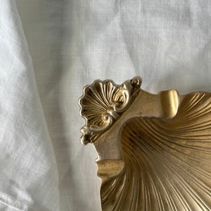 Vintage Brass Shell Ashtray Solid Brass Seashell Shaped Ashtray - Etsy