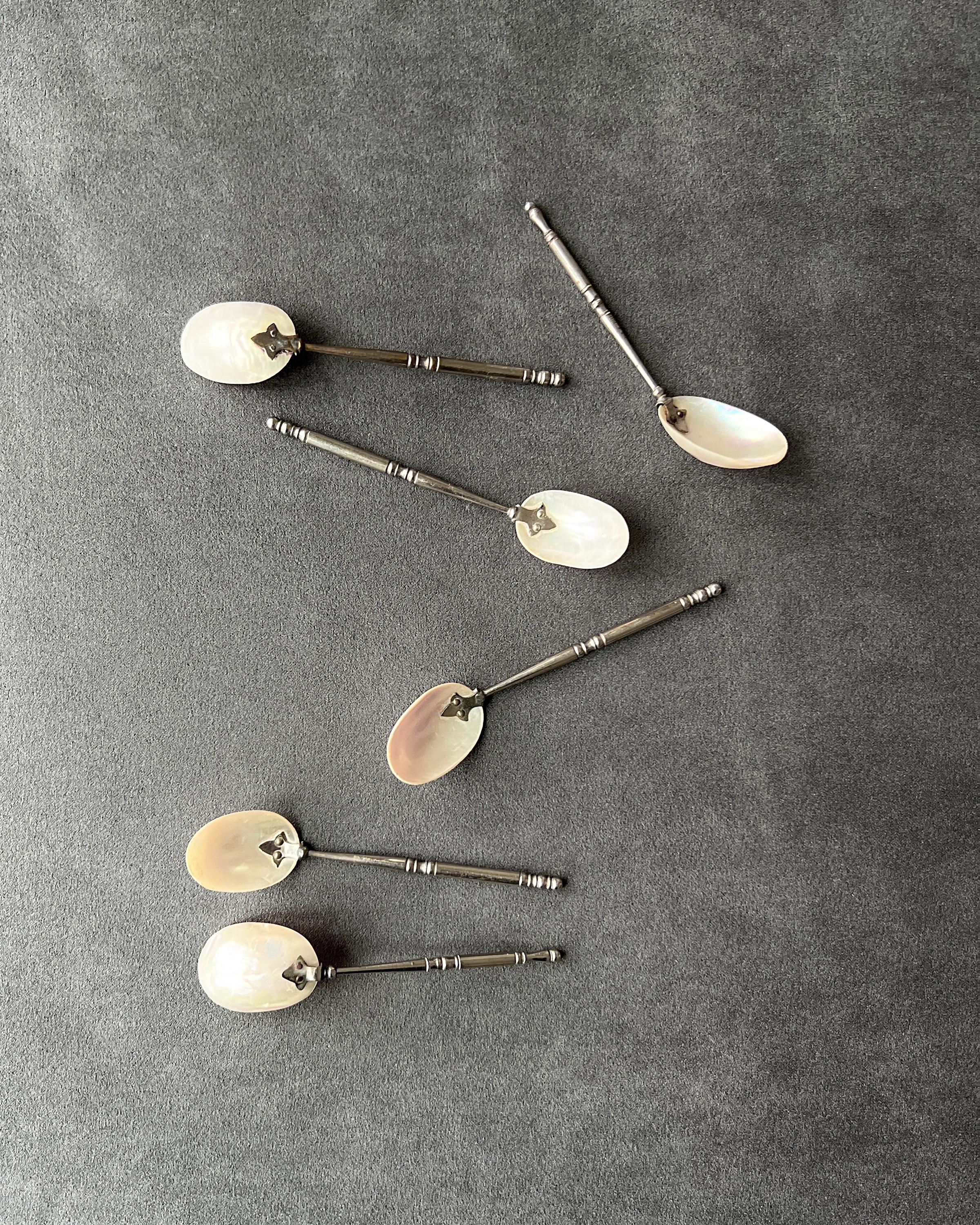 Antique Mother-of-pearl Caviar Serving Spoon | Handmade Shell Spoon ...