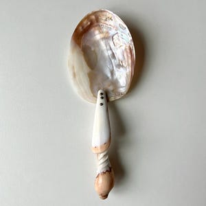 Antique Mother-of-pearl Serving Spoon | Vintage Handmade Large Caviar ...