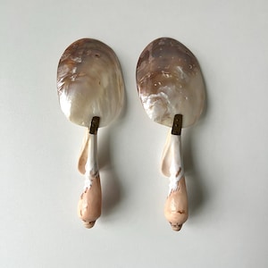 Antique Mother-of-pearl Serving Spoon | Vintage Handmade Large Caviar ...