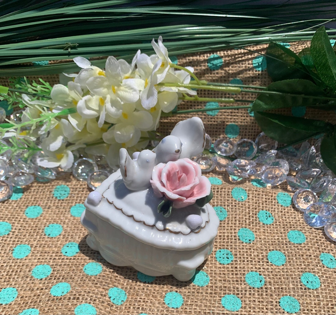 Vintage Dove Trinket Box Birdbox Jewelry Box - Etsy