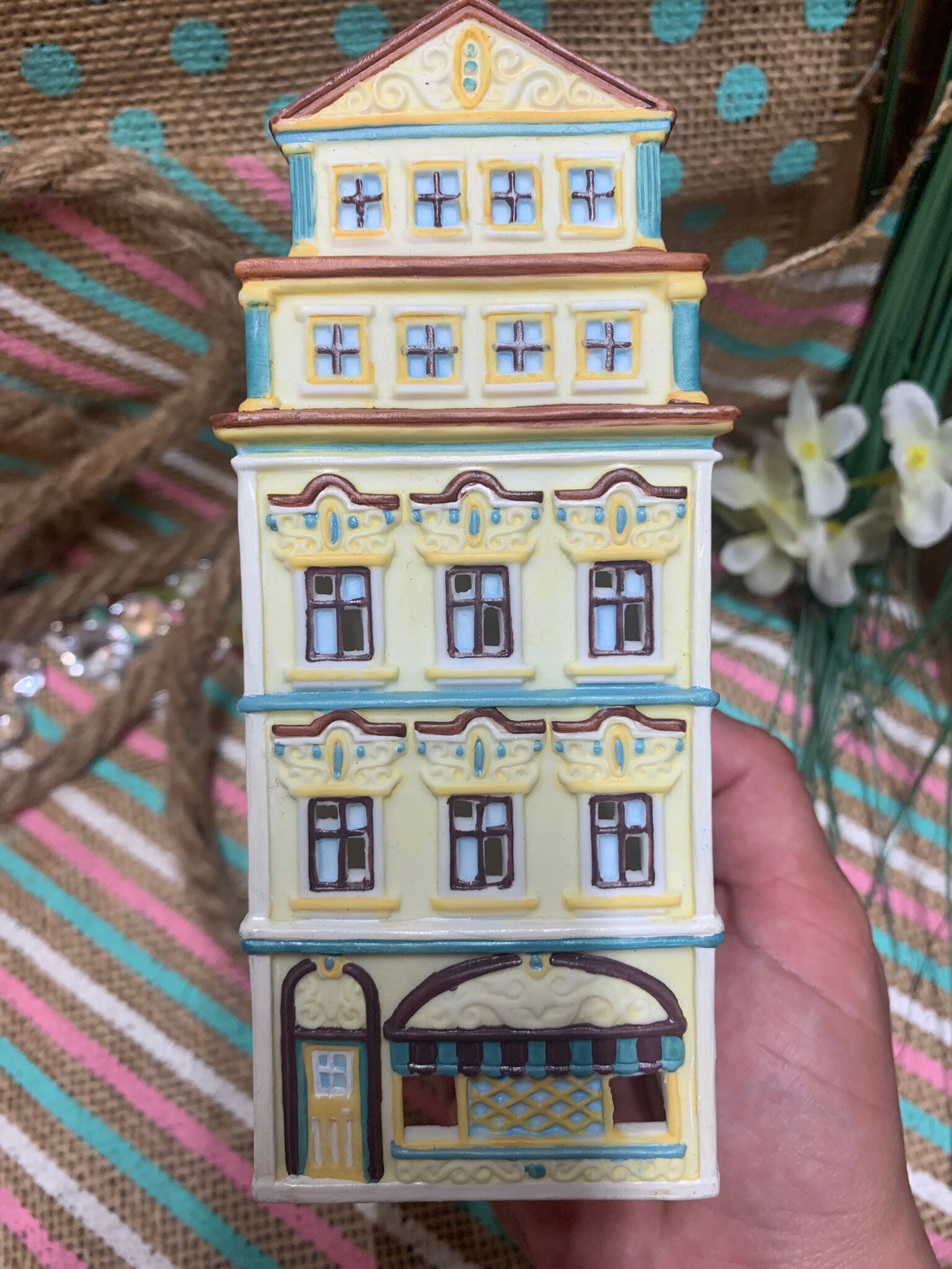 Party Lite House Candle Light Holder New Amsterdam Edition Light up ...