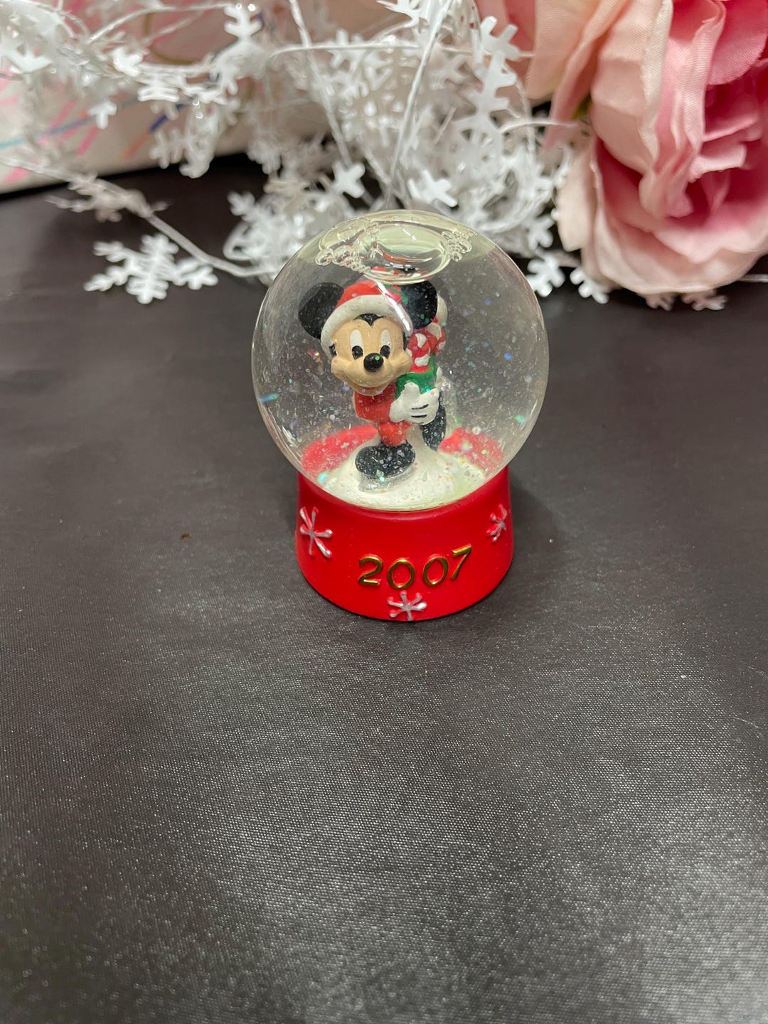 2007 Vintage Mikey Mouse Mini Disney Snow Globe - Etsy