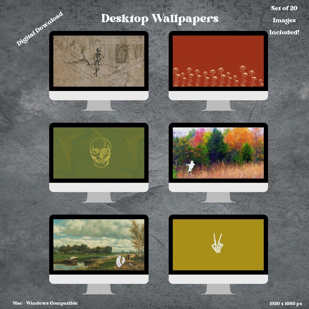 Aesthetic Halloween Laptop Lock Screen | Spider Webs Spooky Desktop ...