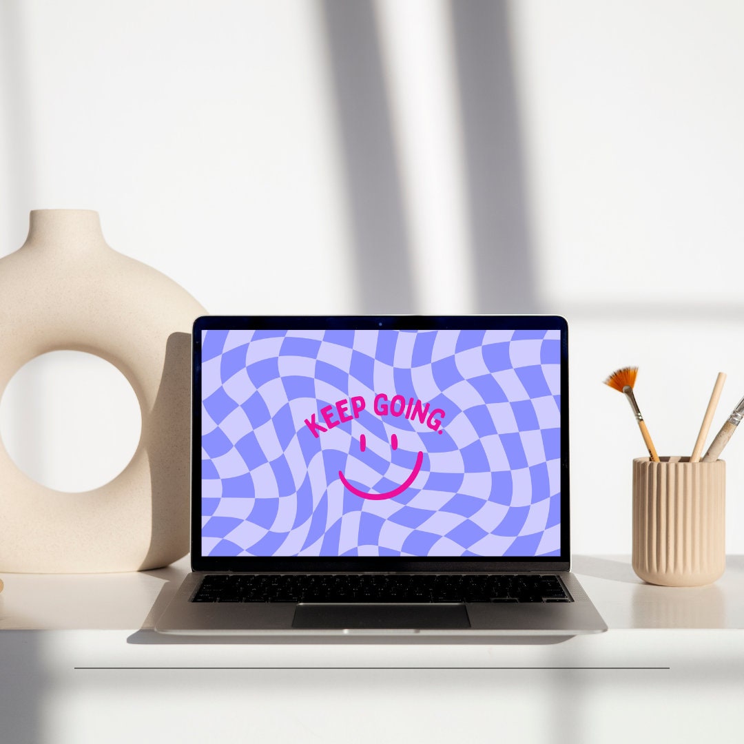 Keep Going Positive Affirmation Desktop Wallpaper - Etsy