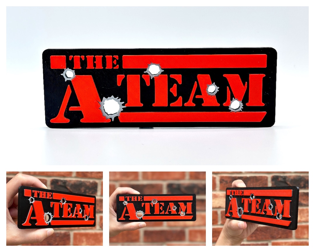 The A Team Logo 3D Signshelf Display113 - Etsy