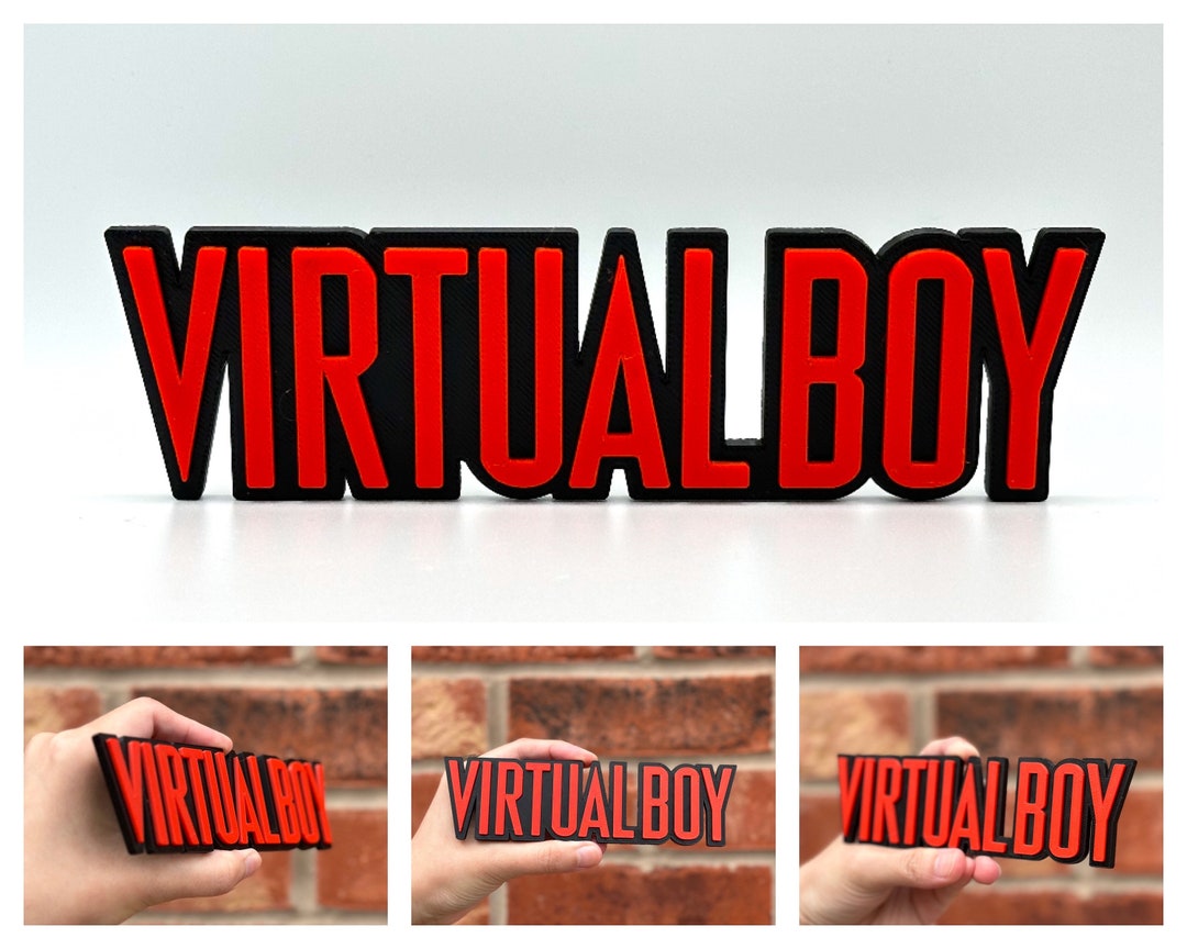 Virtual Boy Black Logo 3D Signshelf Display070 - Etsy