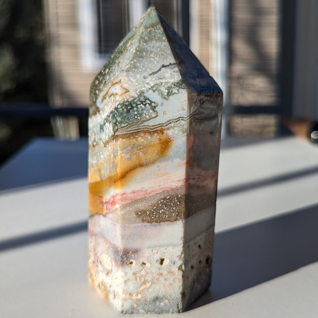 Ocean Jasper Tower - Etsy