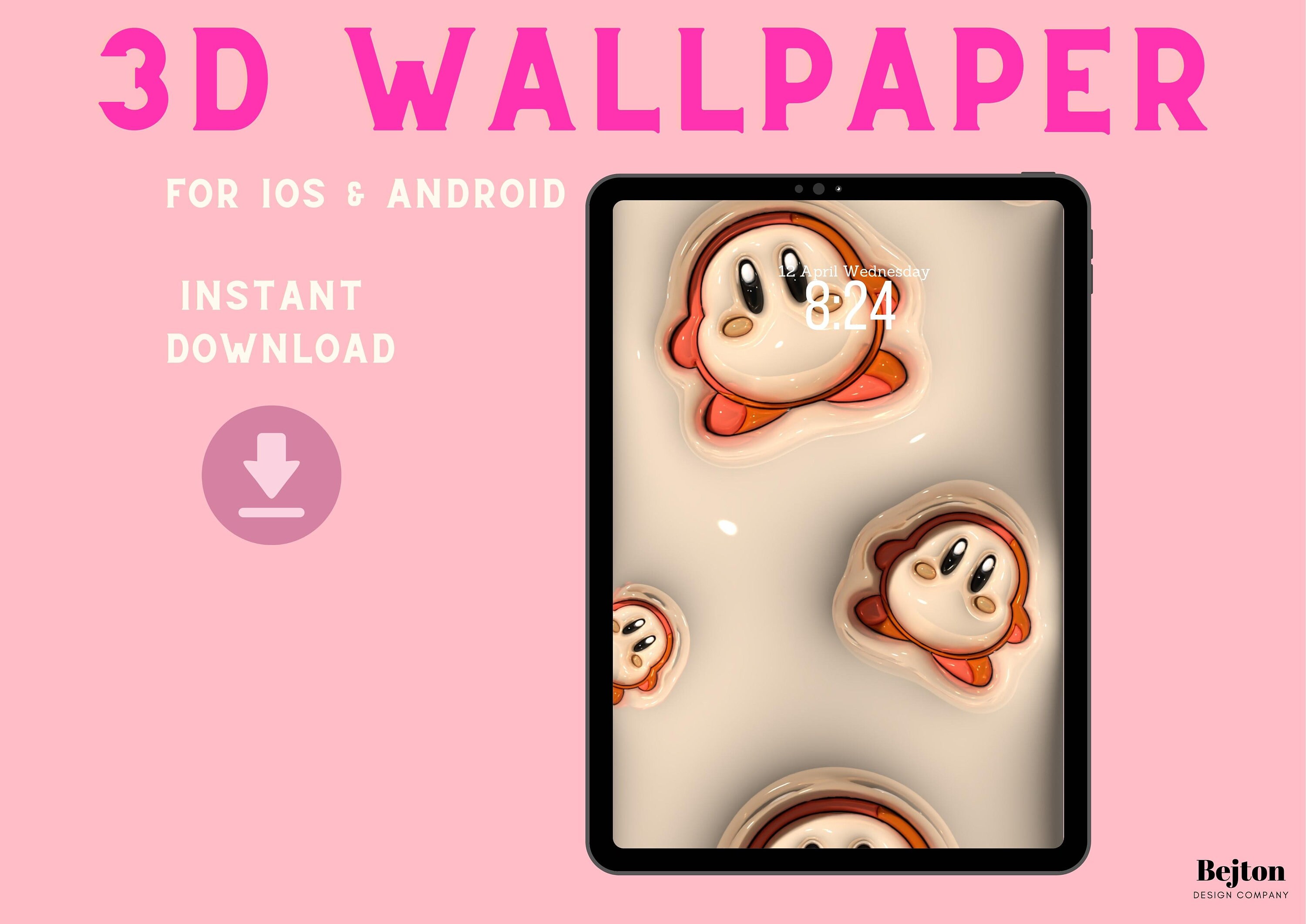 Trending 3D Kirby Wallpaper, iPhone Wallpaper Bundle, Lock Screen, Cute ...