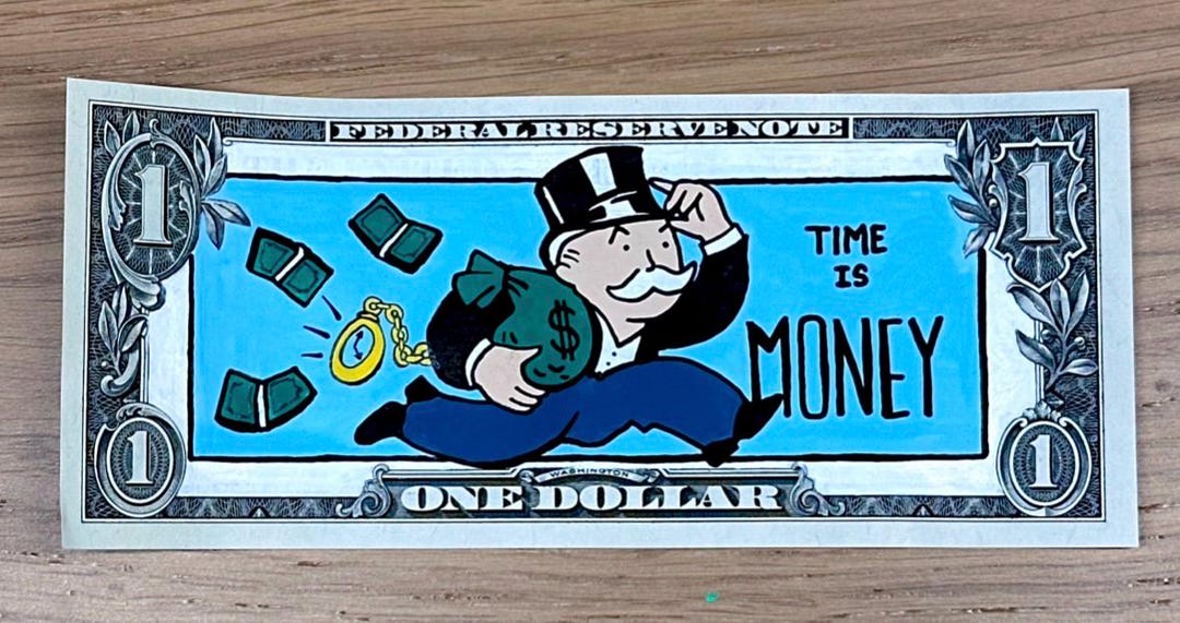 Unique Monopoly Man Dollar Bill Art | Price Includes Shipping! - Etsy