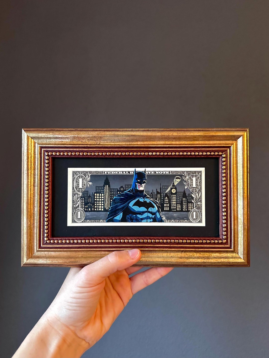 Unique Batman Dollar Bill Art With Classic Photo Frame and Special ...