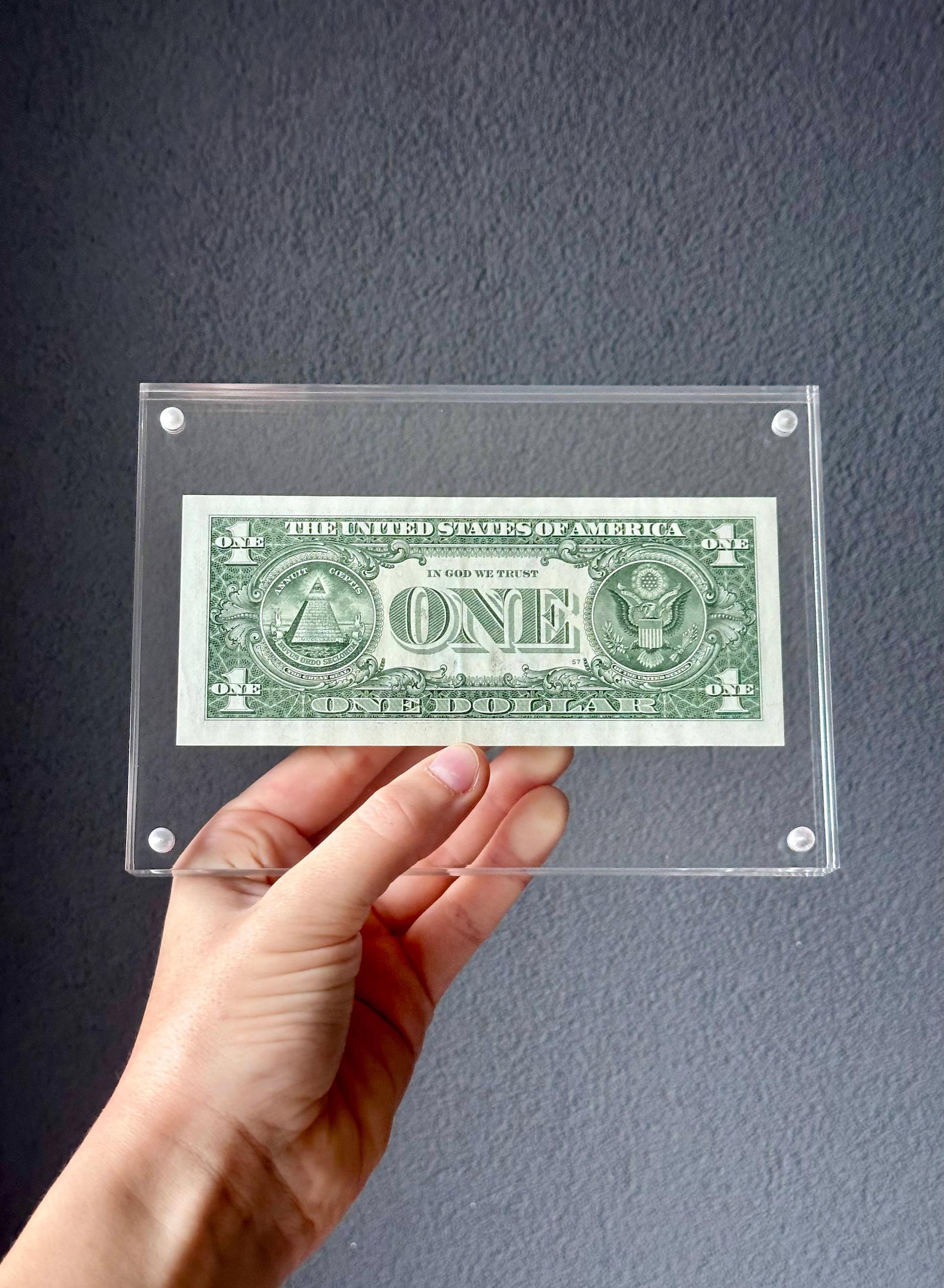 Unique Deadpool Dollar Bill Art Including Transparent Acrylic Photo ...