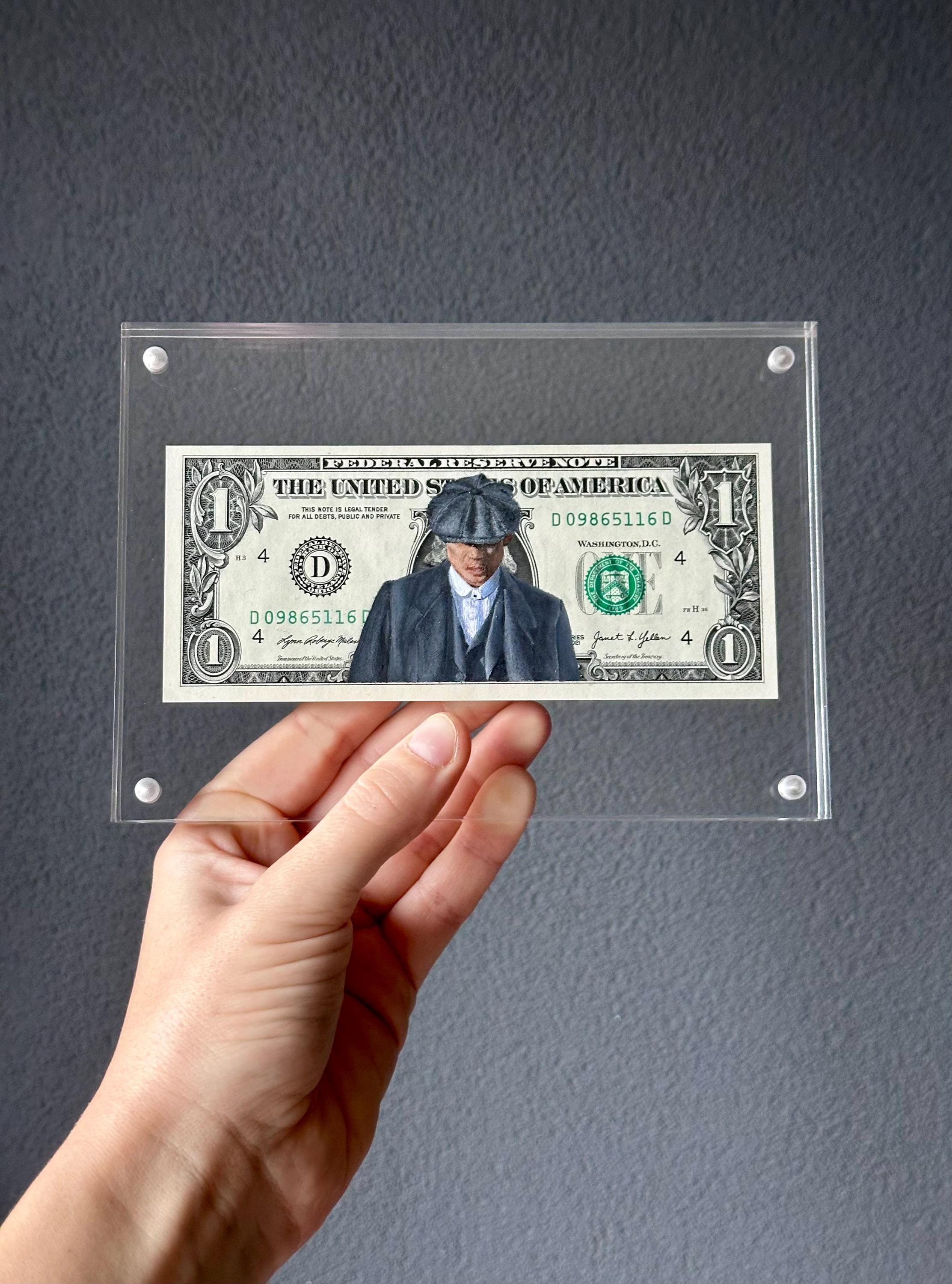 Unique Tommy Shelby Dollar Bill Art With Acrylic Clear Photo Frame ...