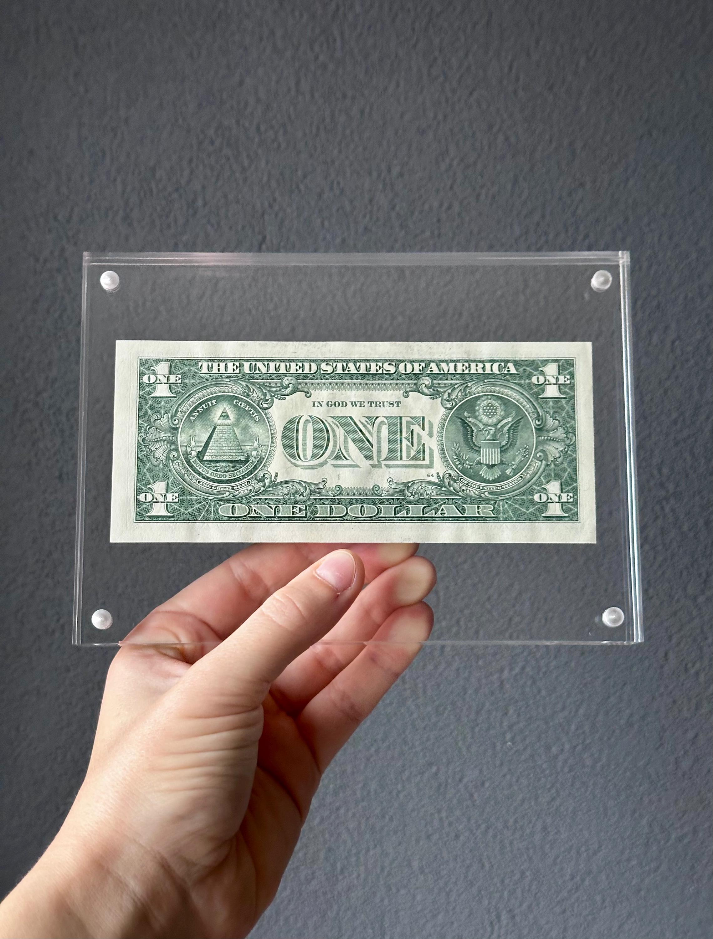 Unique Super Mario Bros Dollar Bill Art Including Transparent Acrylic ...