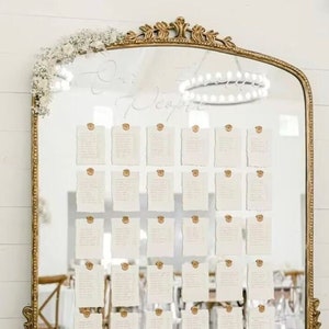 Mirror Seating Chart - Etsy