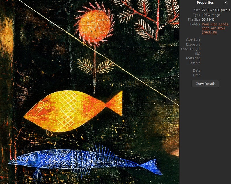 Paul Klee's Fish Magic 1925 Vintage Print,famous German Painter,instant ...