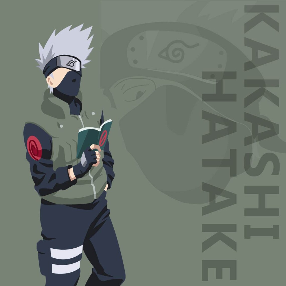 Kakashi Wall Art, Illustration for Walls - Etsy