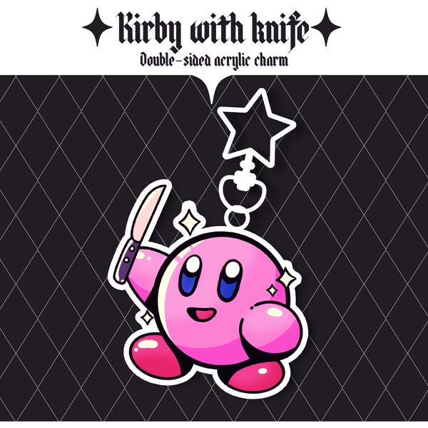 Kirby Knife Keychain - Etsy