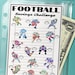 Savings Challenge Printable, Football, 200 Dollar, for A6 Cash ...