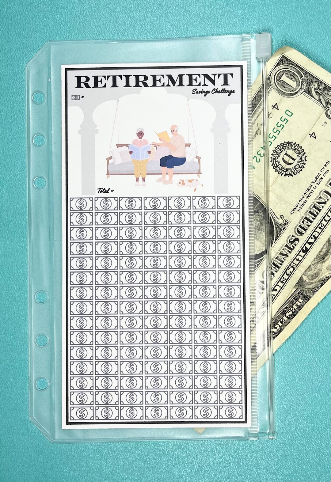 Retirement Savings Challenge Printable | Any Budget | A6 Size - Etsy