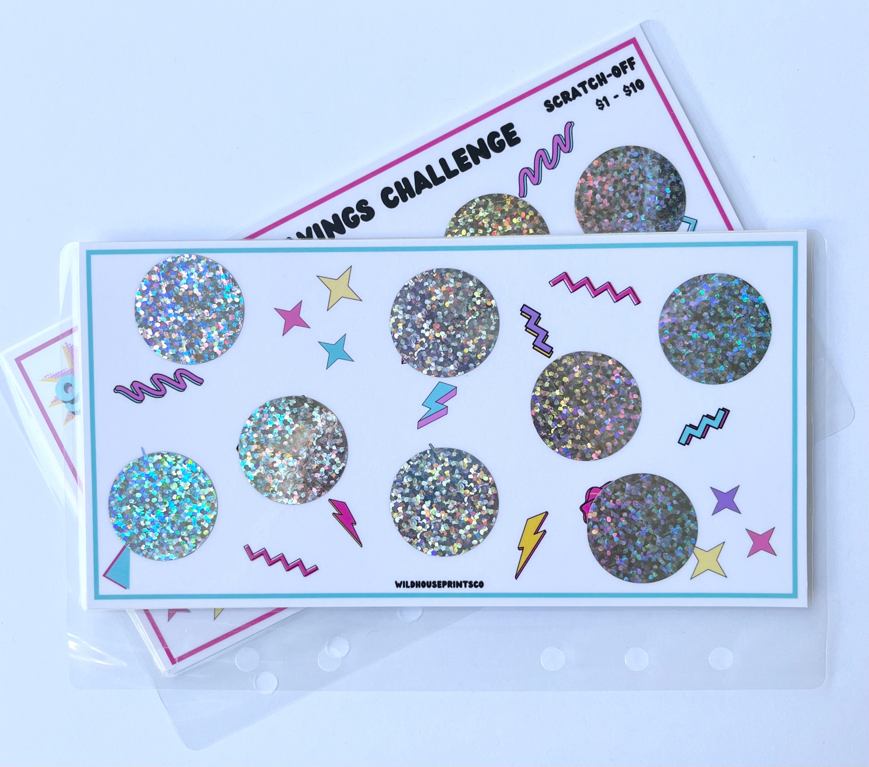 90s Mystery Scratch off Savings Challenge A6 Size High or - Etsy