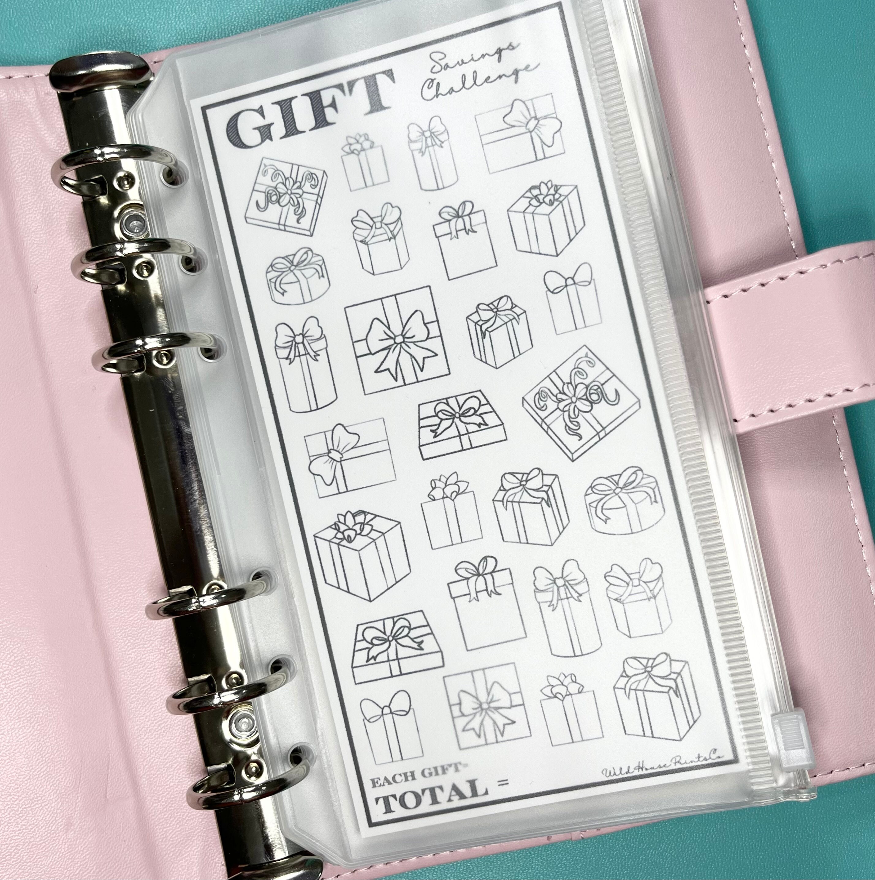 Savings Challenge Printable Gift Any Budget for A6 Cash - Etsy