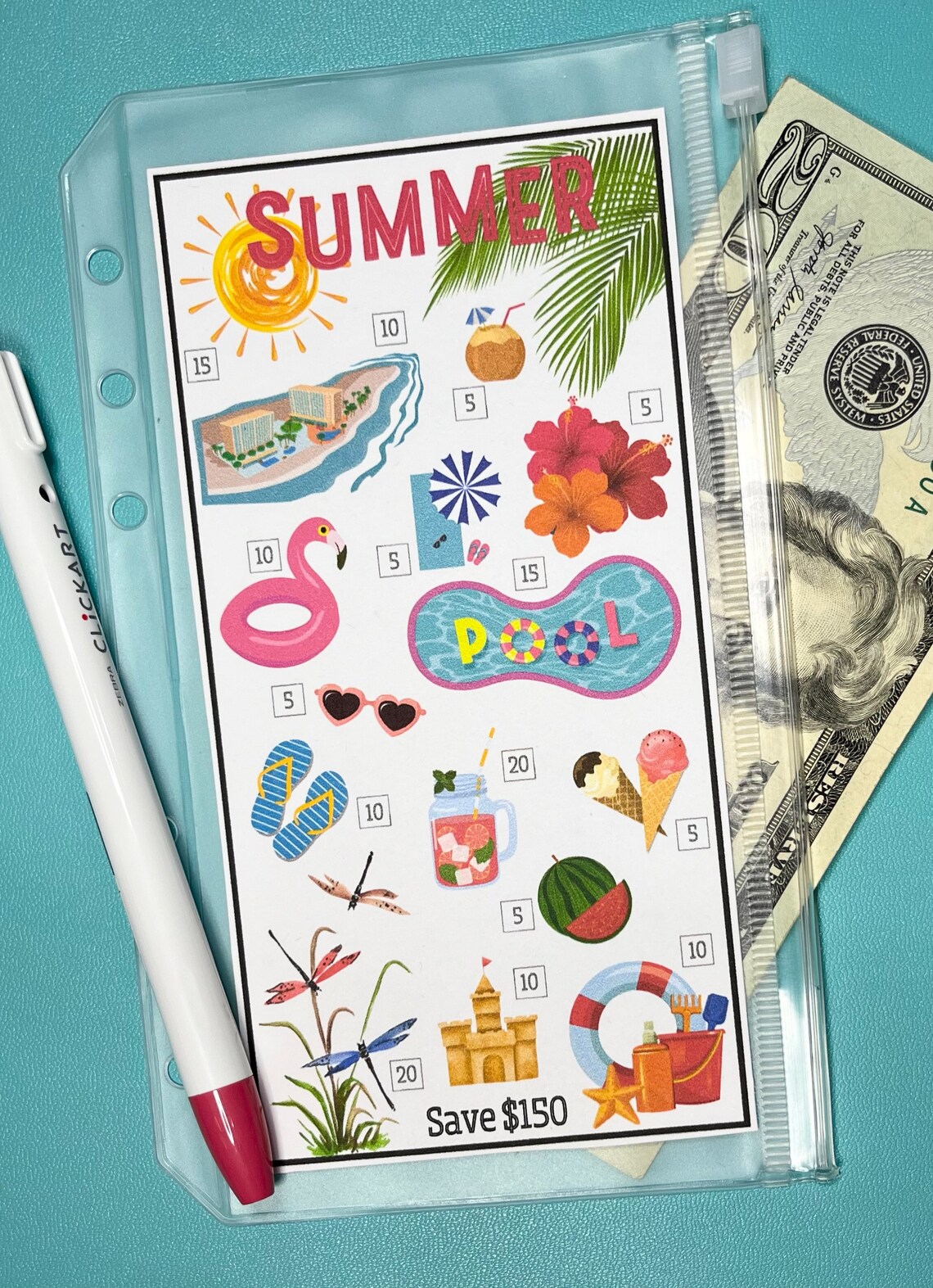 Seasons Savings Challenge Printable Bundle | 150 Dollar | for A6 Cash ...