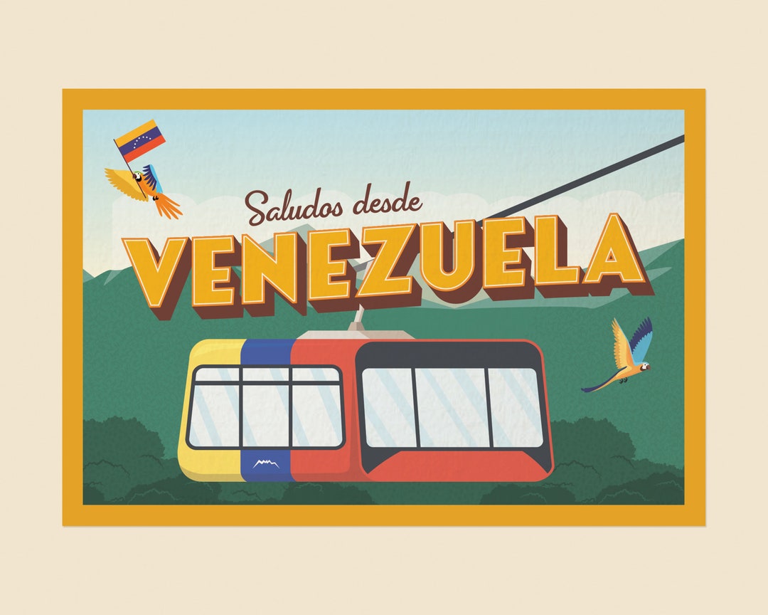 Venezuela Printable Postcard - Digital Postcard/digital Download - Etsy