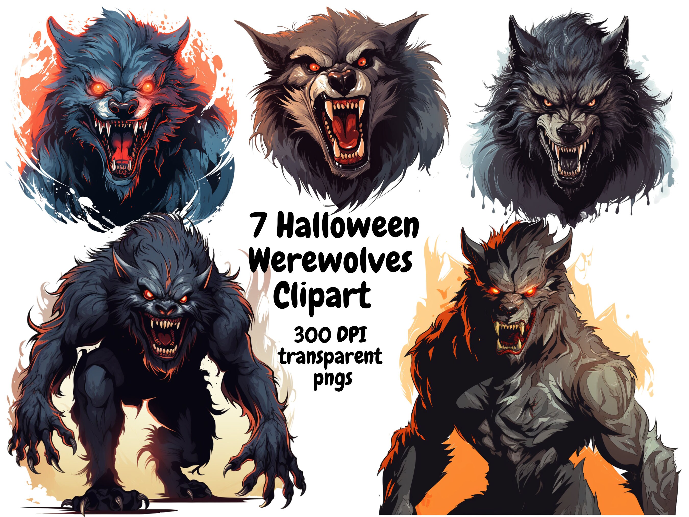 Halloween Werewolf Clipart