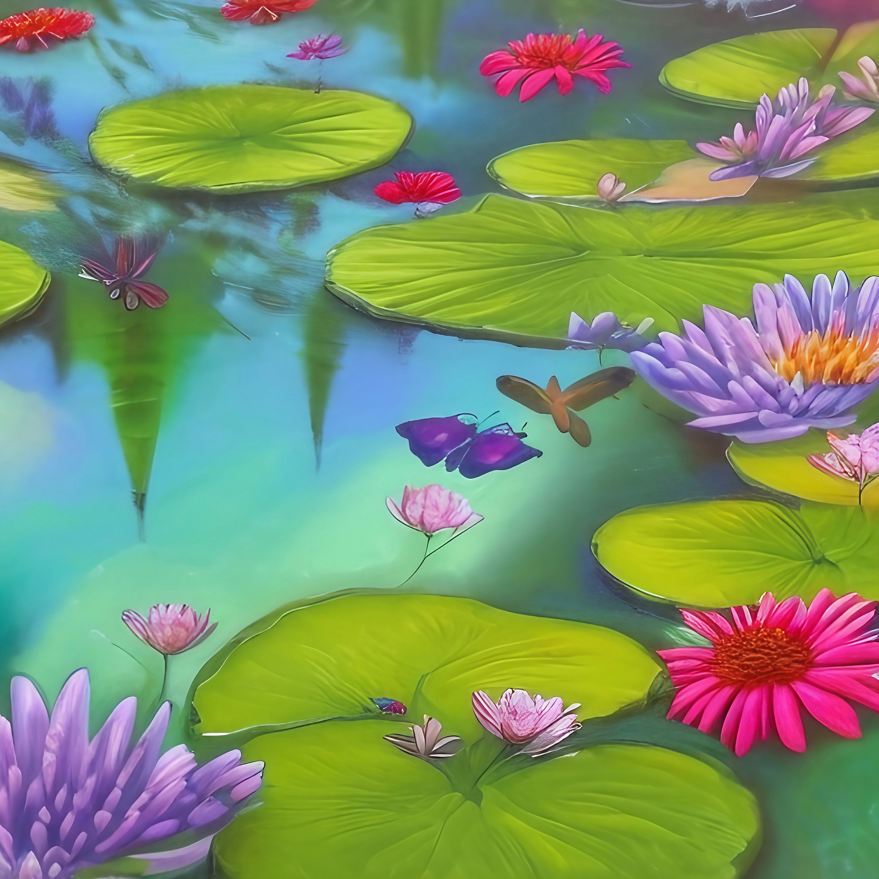 Digital Download - Whimsical Springtime Butterflies - Printable Wall ...