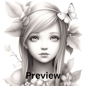 Cute Fairy Vol 2 Adult Coloring Page 10 Digital Download Beautiful ...