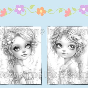 Beautiful Sprites Coloring Pages, 16 Digital Downloads, Beautiful ...