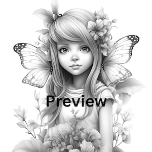 Cute Fairy Vol 2 Adult Coloring Page 10 Digital Download Beautiful ...