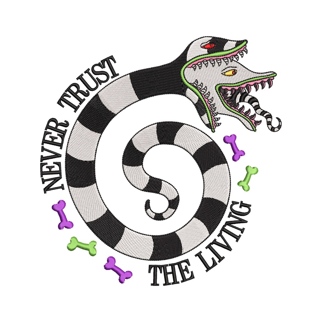 Sandworm Snake Embroidery Design, Horror Villains Embroidery Design ...