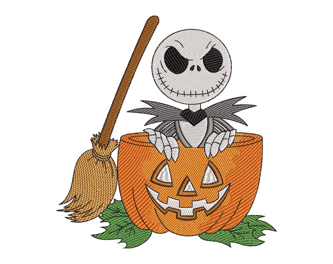 Jack Embroidery Design, Halloween Embroidery Design, Pumpkin Embroidery ...