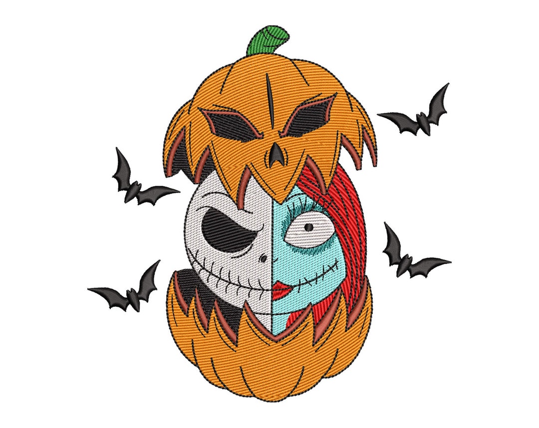 Halloween Digitizing Embroidery Designs, Nightmare Scary Pumpkin King ...