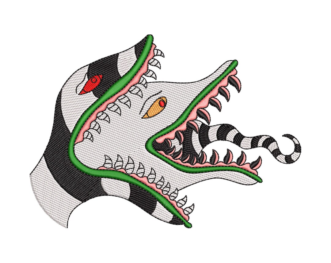 Sandworm Snake Embroidery Design, Horror Villains Embroidery Design ...