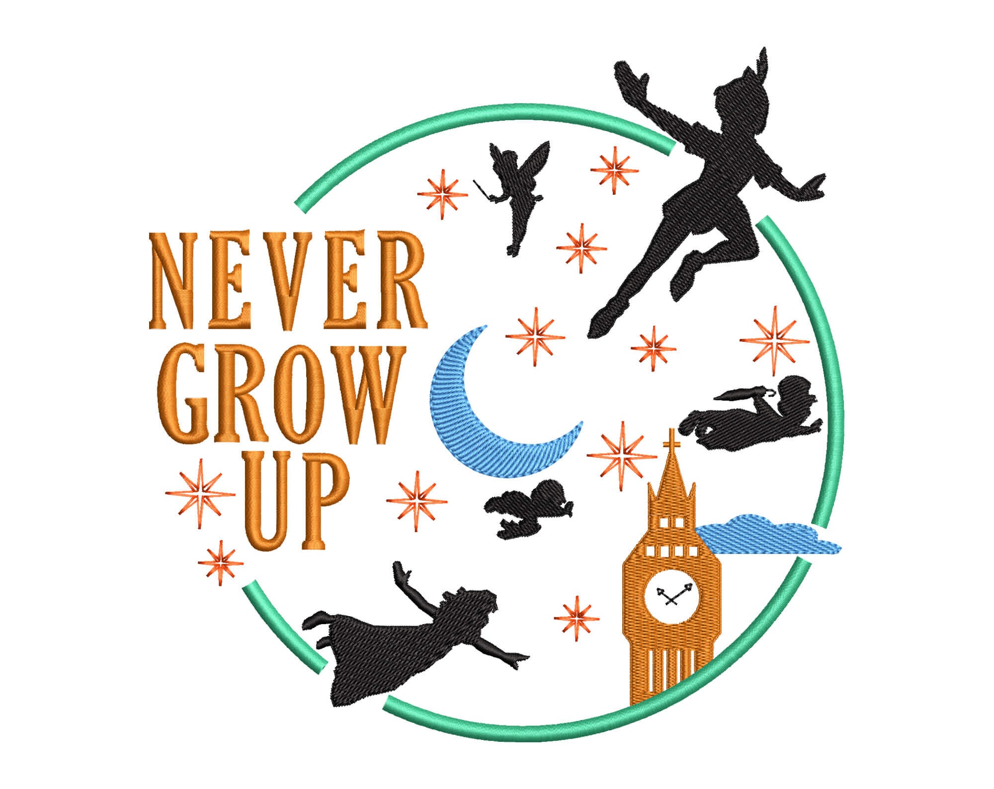 Plantilla Voladora De Peter Pan