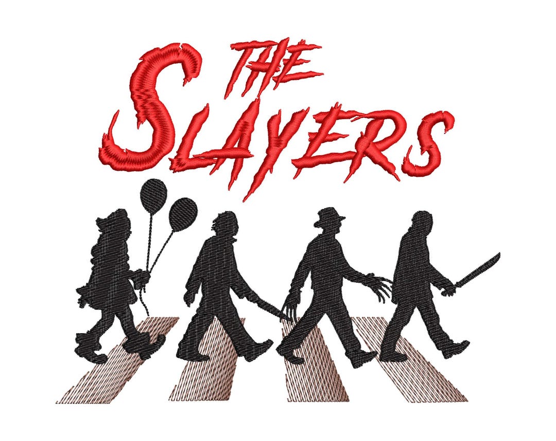 Horror Killer Embroidery Designs, Retro Halloween Horror Embroidery ...