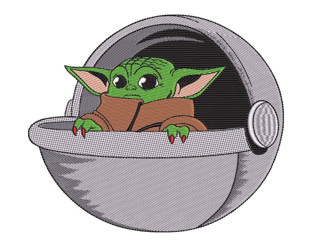 This is the Way Embroidery Designs, Baby Alien Grogu Embroidery ...