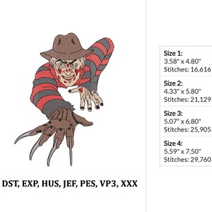 Halloween Horror Embroidery Designs, Horror Halloween Killers ...